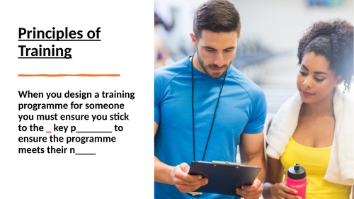 Edexcel GCSE PE Principles of Training Lesson | Teaching Resources