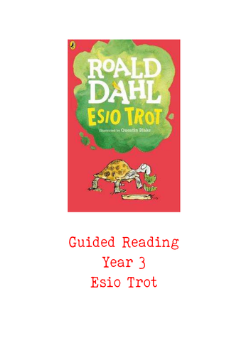 Esio Trot Guided Reading Comprehension Pack | Teaching Resources