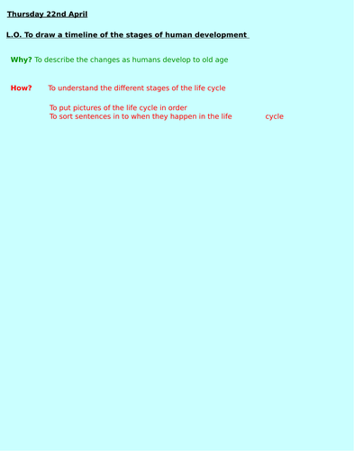 Year 5 Science Animals inc. Humans Medium Term Planning including ...