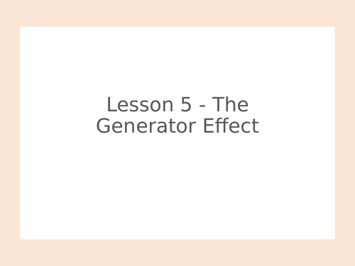 AQA GCSE Physics (9-1) - P15.5 The generator effect FULL LESSON ...