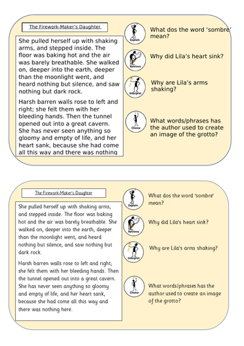 DERIC Reading comprehension Chapter 5 Firework Makers Daughter ...