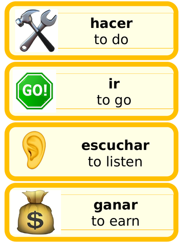 Emoji infinitives - Spanish | Teaching Resources