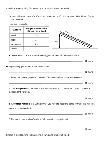 Activate P1 Forces - Drag Forces and Friction (KS3) | Teaching Resources