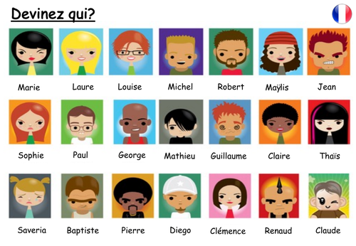 Guess Who - Adivina Quien - Devinez Qui | Teaching Resources