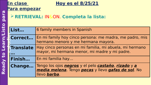 El presente | Teaching Resources