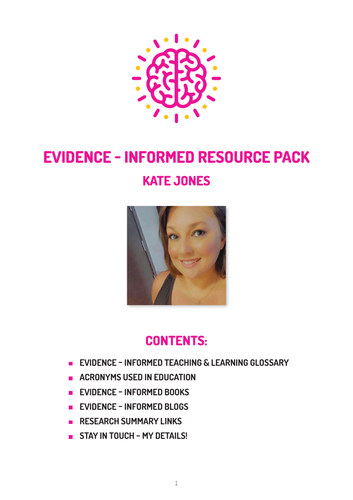 Evidence informed resource pack | Teaching Resources