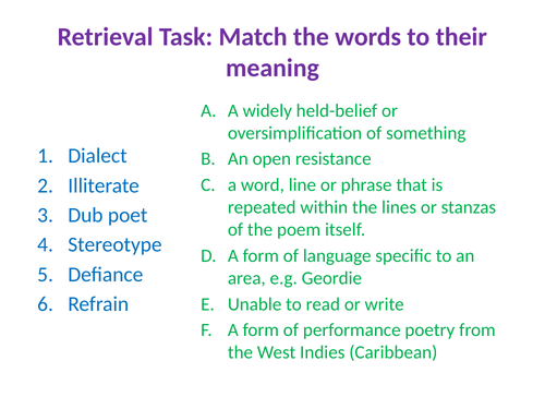 "No Problem" by Benjamin Zephaniah PPT for A-level AQA Poetry Theory ...