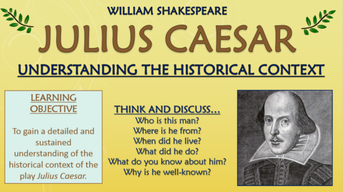Julius Caesar - William Shakespeare - Understanding Historical Context ...