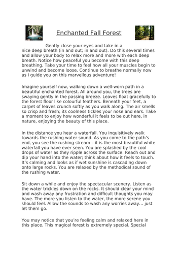 Relaxation Story - WAGOLL | Teaching Resources