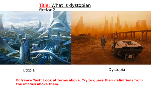 The Conventions of Dystopian Fiction | Teaching Resources
