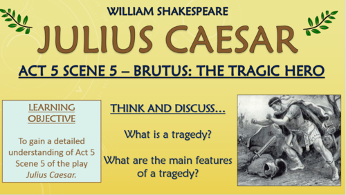 Julius Caesar - William Shakespeare - Act 5 Scene 5 - Brutus: The ...