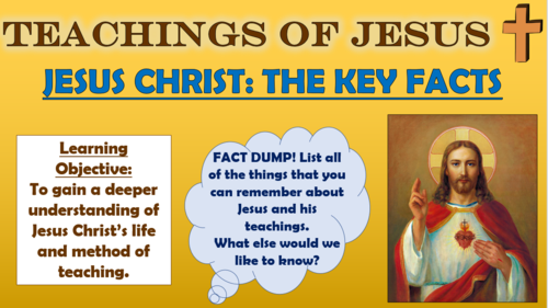 Teachings of Jesus - Key Facts About Jesus Christ! | Teaching Resources