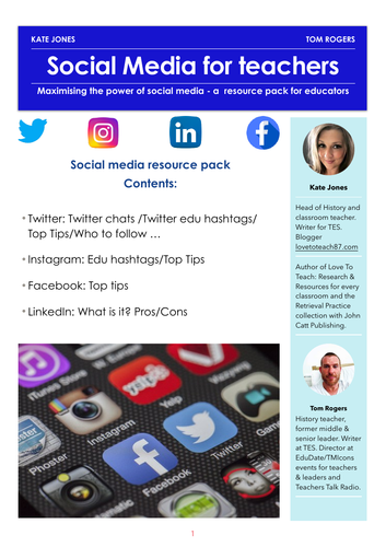 Social Media for professional learning resource pack | Teaching Resources