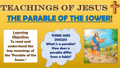 Teachings of Jesus - The Parable of the Sower! | Teaching Resources