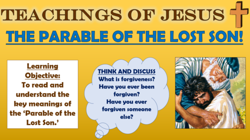 Teachings of Jesus - The Parable of the Lost Son! | Teaching Resources
