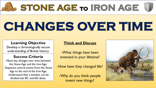 Stone Age to Iron Age - Changes Over Time! | Teaching Resources