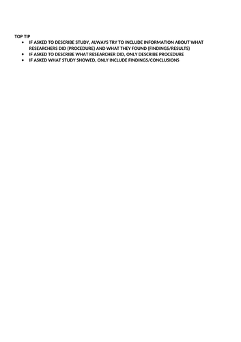 AQA A Level Psychology Memory | Teaching Resources AQA A Level Psychology Memory | Teaching Resources