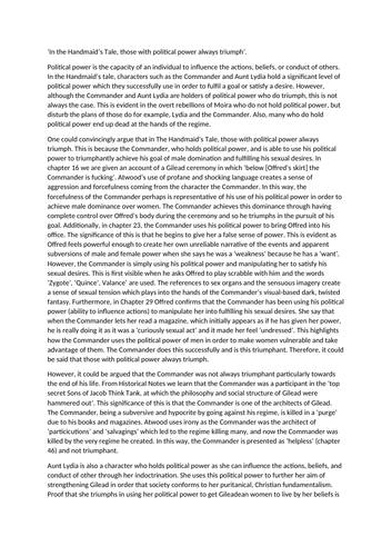 Political Power Essay English | Teaching Resources