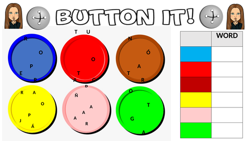 Button It - Vocab Starter | Teaching Resources