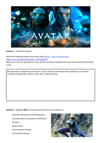 Avatar Film Scene Analysis | Teaching Resources
