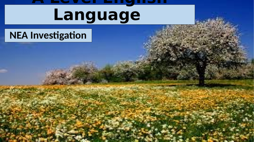 A Level English Language Investigation | Teaching Resources A Level English Language Investigation | Teaching Resources