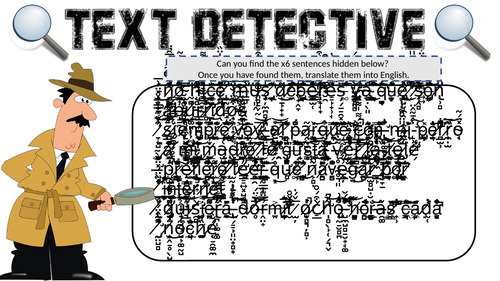 Spanish Text Detective | Teaching Resources