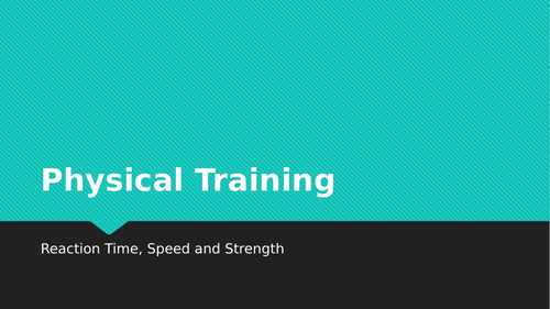 AQA GCSE PE Physical Training Lesson Content + Exam Q's REACTION TIME ...