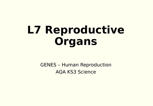 KS3 Reproduction | Teaching Resources