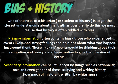 History Skills - What is Bias? | Teaching Resources