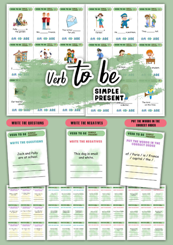 Verb to BE . Simple Present | Teaching Resources