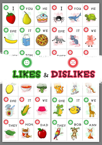 LIKES & DISLIKES | Teaching Resources