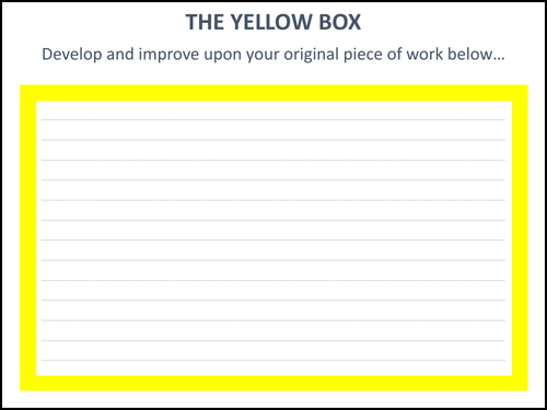 The Yellow Box | Teaching Resources