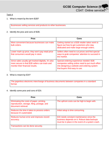 OCR GCSE - CS47: Online services | Teaching Resources