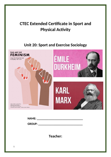 CTEC LEVEL 3 Unit 20 Sport and Exercise Sociology Assignment 1 and 2 ... CTEC LEVEL 3 Unit 20 Sport and Exercise Sociology Assignment 1 and 2 ...