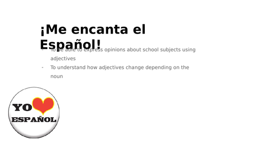 Describing School Subjects in Spanish | Teaching Resources
