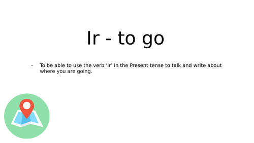 Using Ir with places in the town | Teaching Resources