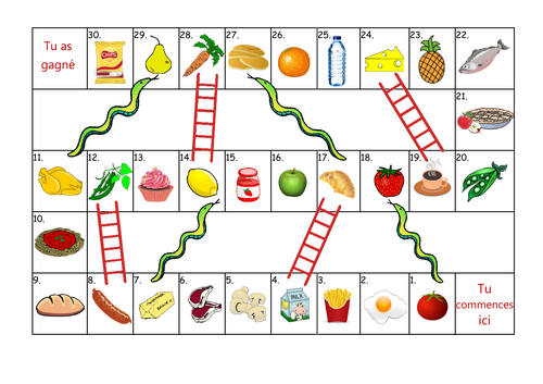 FRENCH - FOOD AND DRINK GAMES | Teaching Resources
