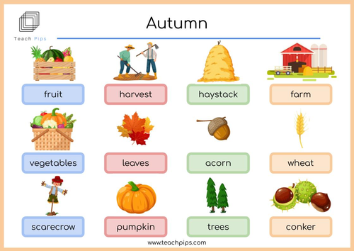 New- Autumn Word Mat | Teaching Resources