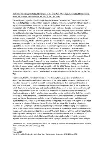 Edexcel Cold War A-Level Coursework | Teaching Resources Edexcel Cold War A-Level Coursework | Teaching Resources