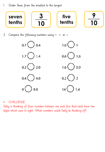 compare-and-order-decimal-numbers-with-tenths-teaching-resources