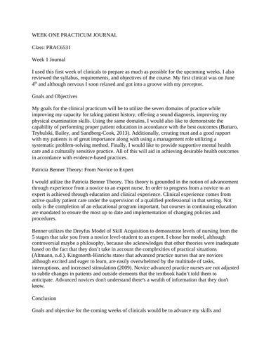 PRAC 6531 Week 1 Assignment 1; Practicum Site Information | Teaching ... PRAC 6531 Week 1 Assignment 1; Practicum Site Information | Teaching ...
