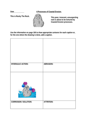 Wave Erosion Worksheet