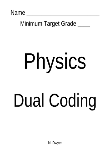 Physics Dual Coding Icons | Teaching Resources