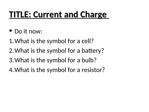 Resistance of a wire required practical lesson | Teaching Resources