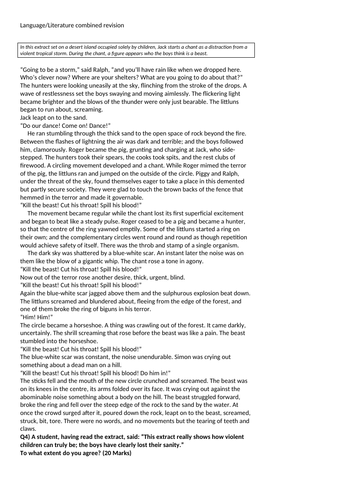 Lord of the Flies - 12 Lessons on 12 Chapters | Teaching Resources