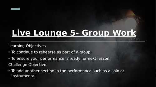 Group Performance Unit | Teaching Resources