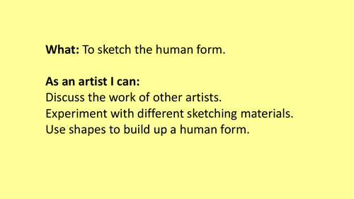 KS2 sketching lesson | Teaching Resources