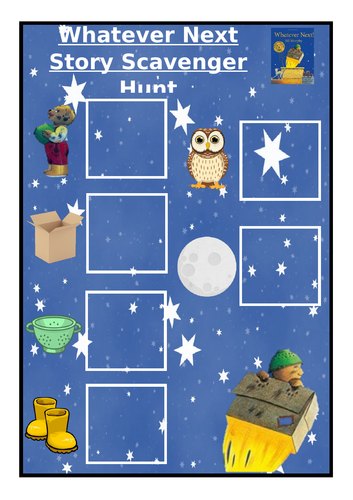 Whatever Next story scavenger hunt | Teaching Resources