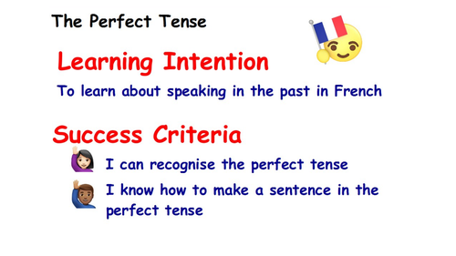 French Perfect Tense - Le Passé Composé | Teaching Resources