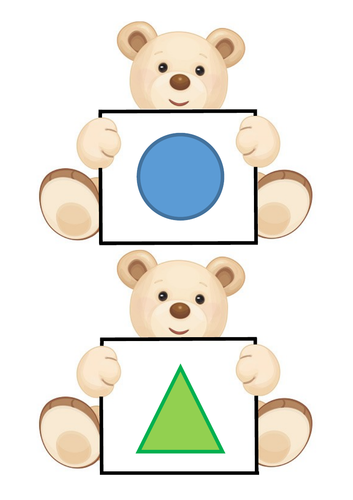 Bears with 2D shape | Teaching Resources